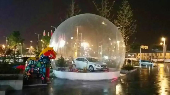 Fire Resistant Inflatable Wedding Tent Clear Inflatable Globe Tent