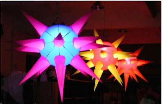 Unique Custom Inflatable Products Attractive Inflatable Colourful LED Flower