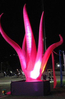 Unique Custom Inflatable Products Attractive Inflatable Colourful LED Flower