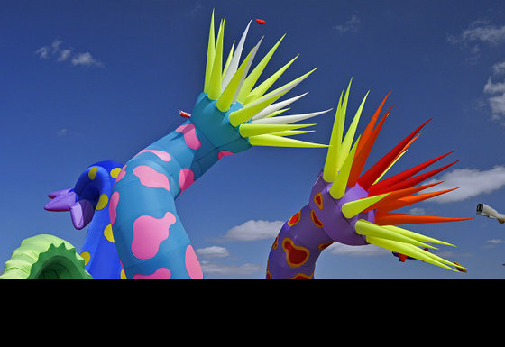 Unique Custom Inflatable Products Attractive Inflatable Colourful LED Flower