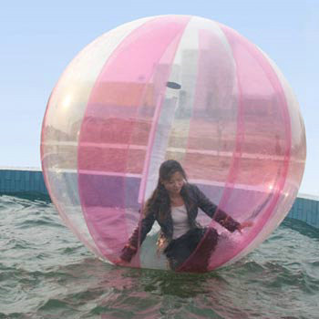 Colorful Transparent Inflatable Walking Ball For Water Amusement Park
