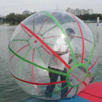 Colorful Transparent Inflatable Walking Ball For Water Amusement Park