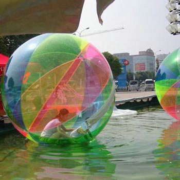 Colorful Transparent Inflatable Walking Ball For Water Amusement Park