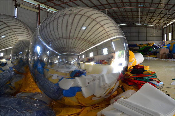 Reinforced Customized Inflatable Mirror Ball Sliver Fireproof