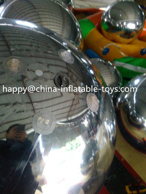 2m Inflatable Advertising Air Balloons , Party Decorative Large Mirror Ball
