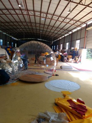 Unique Inflatable Advertising Products , Christmas Decoration Transparent Ball
