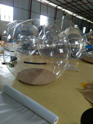 Unique Inflatable Advertising Products , Christmas Decoration Transparent Ball