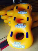 PVC Double Baby Swim Seat , Adults Swimming Pool Toys Play On Water