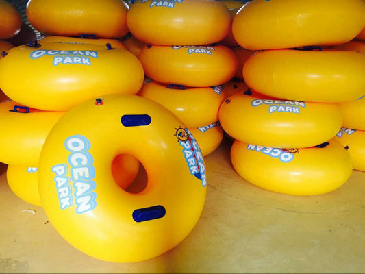 PVC Double Baby Swim Seat , Adults Swimming Pool Toys Play On Water