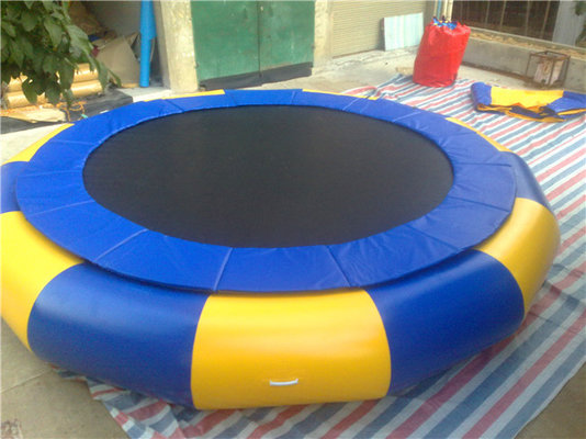 Indoor Sporting Small Water Trampoline Inflatable Double - Line Sewed