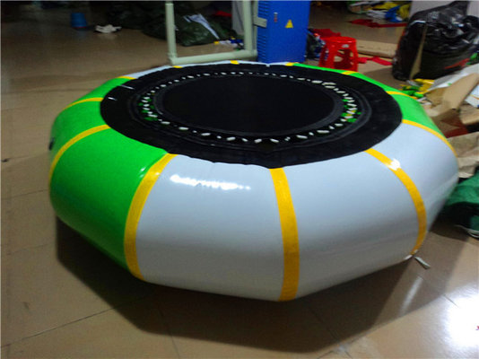 Indoor Sporting Small Water Trampoline Inflatable Double - Line Sewed