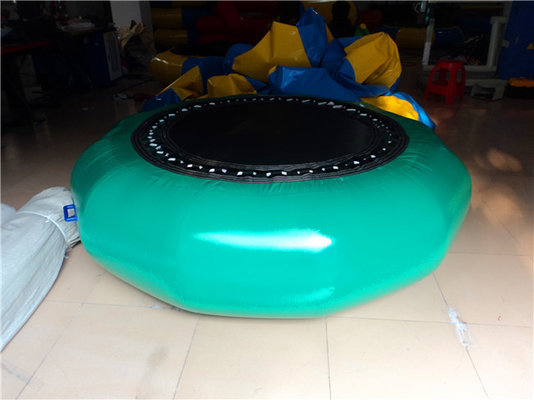 Indoor Sporting Small Water Trampoline Inflatable Double - Line Sewed