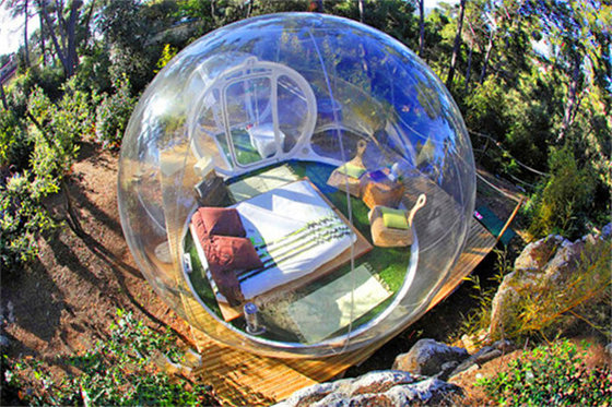 Family Inflatable Camping Tent Transparent One Tunnel Bubble