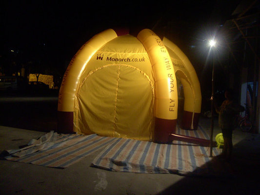 Unique Commerical Inflatable Party Tent , Logo Printing Inflatable Dome Tent