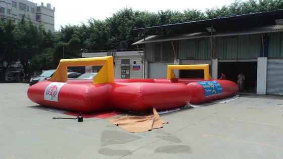 0.45mm PVC Inflatable Sports Games , Inflatable Water Football Court