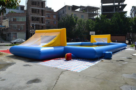 0.45mm PVC Inflatable Sports Games , Inflatable Water Football Court
