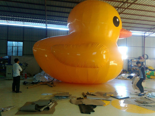 Fireproof Yellow Duck Inflatable Model Unique For Commerical Promotion