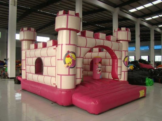 Reusable Inflatable Snow White Castle Attractive Digital Printing Fire Resistance