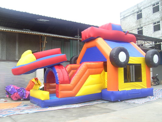 Large Inflatable Sports Games 0.55mm PVC Tarpaulin For Trampoline Joy