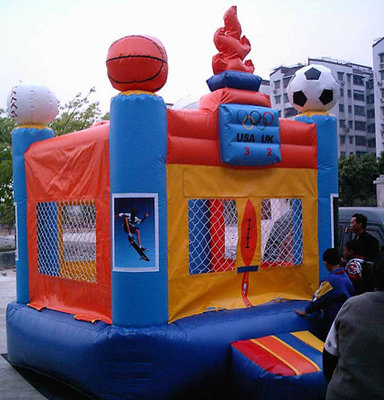 Large Inflatable Sports Games 0.55mm PVC Tarpaulin For Trampoline Joy