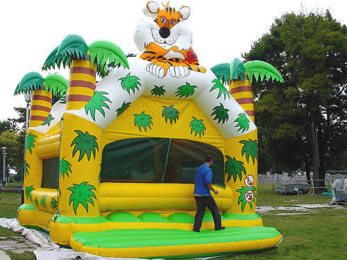 Large Inflatable Sports Games 0.55mm PVC Tarpaulin For Trampoline Joy