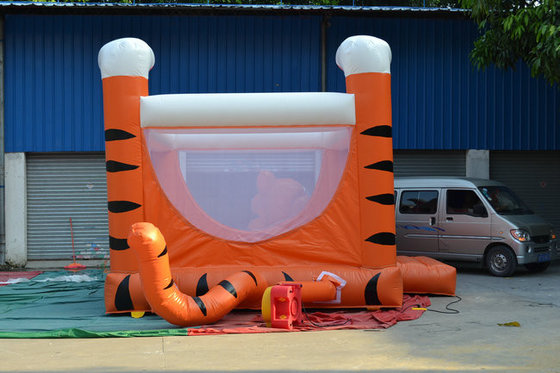 Indoor Commercial Inflatable Bouncer House Sporting Tarpaulin For Family