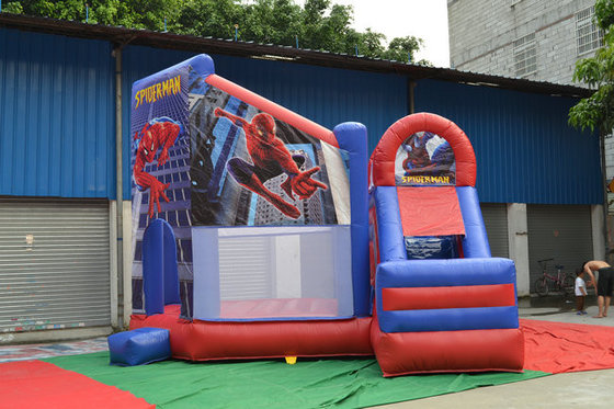 Custom Outside Inflatable Sports Games , Big Inflatable Bouncer Slide