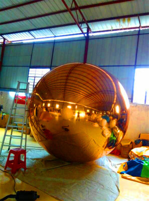 Customized Sphere Inflatable Balloons Mirror Ball For Entertainment