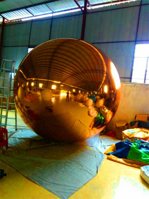 Customized Sphere Inflatable Balloons Mirror Ball For Entertainment