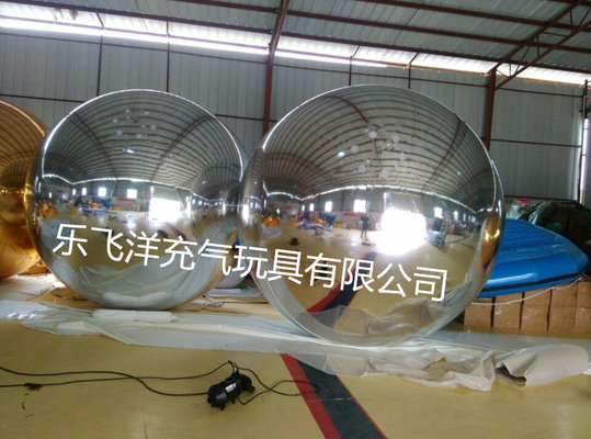 Unique Double Inflatable Mirror Ball Mirror Cloth For Party Fashion Show