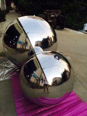 Unique Double Inflatable Mirror Ball Mirror Cloth For Party Fashion Show
