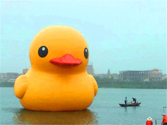 Advertising Air Sealed Inflatable Rubber Duck Big Water Floate For Outdoor