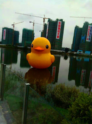 Advertising Air Sealed Inflatable Rubber Duck Big Water Floate For Outdoor