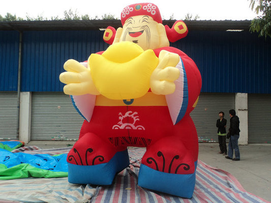 Fun Giant Inflatable Product Replica Fireproof Inflatable Wealth God