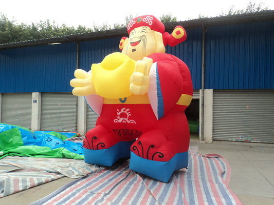 Fun Giant Inflatable Product Replica Fireproof Inflatable Wealth God