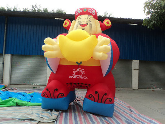 Fun Giant Inflatable Product Replica Fireproof Inflatable Wealth God