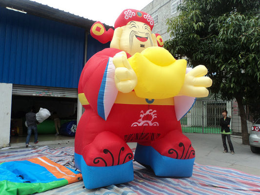 Fun Giant Inflatable Product Replica Fireproof Inflatable Wealth God