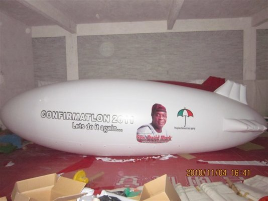 Size 7 meters remote control distance of 800 meters 1.5 hours continuous time of remote control airship Used in advertis