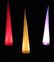 Nylon Fabric Inflatable Advertising Products , Lovely Decoration Glowing Horn Lamp