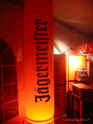 Commercial Inflatable Advertising Products Nylon Fabric With Light Pillars