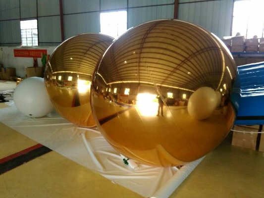 Fire Resistant Gold Mirror Ball Durable Attractive For Store Decoration