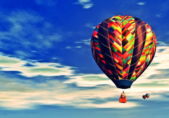 Sightseeing Trip Inflatable Hot Air Balloon Travel Custom Water Droplets Shape