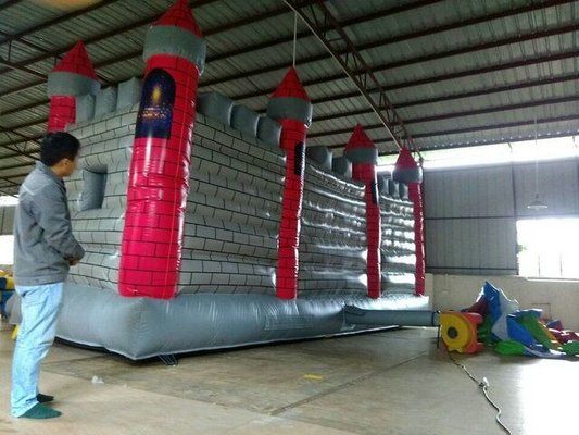 12m x 10m Castle Inflatable Dry Slides Dragon Cartoon Fireproof High Tension