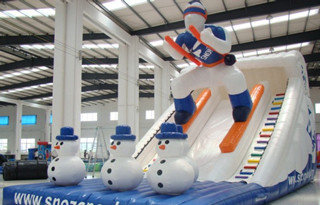 Outdoor Giant Inflatable Cartoon Character Digital Printing Lead Free