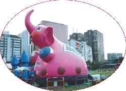 Cute Cartoon Inflatable Model , Inflatable Chimps For Commercial Advertising