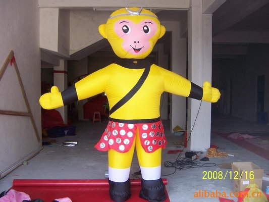 Cute Cartoon Inflatable Model , Inflatable Chimps For Commercial Advertising