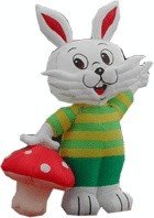 Commercial Advertising Inflatable Cartoon , Inflatable Stuffed Plush Animals