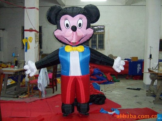 Commercial Advertising Inflatable Cartoon , Inflatable Stuffed Plush Animals