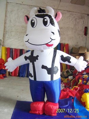 Commercial Advertising Inflatable Cartoon , Inflatable Stuffed Plush Animals