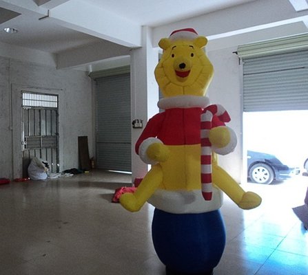 Commercial Advertising Inflatable Cartoon , Inflatable Stuffed Plush Animals